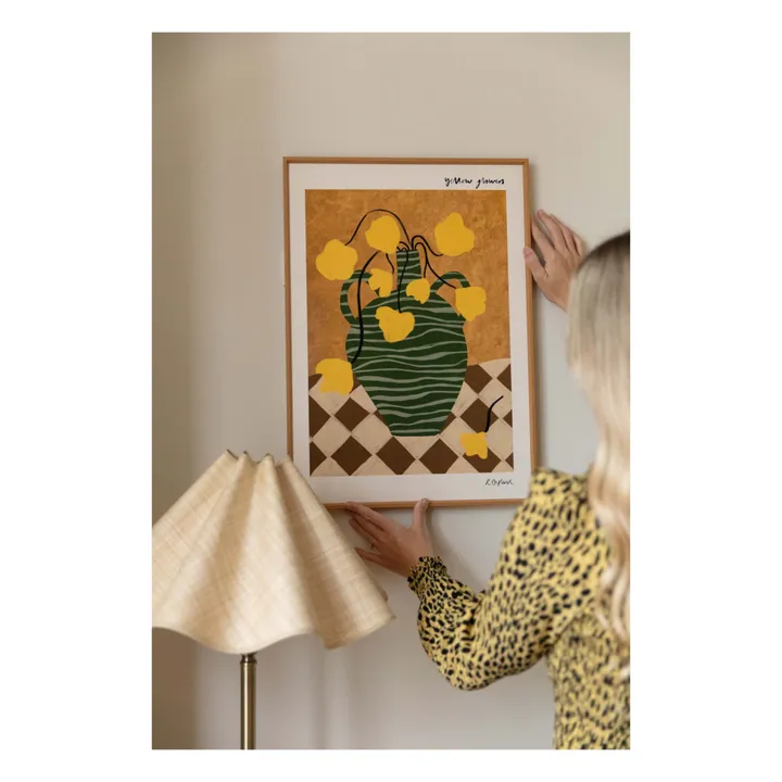 Rose England - Affiche Yellow Flowers | Smallable