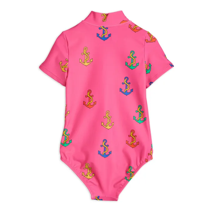Mini Rodini - One-piece Anchor Swimsuit - Pink | Smallable