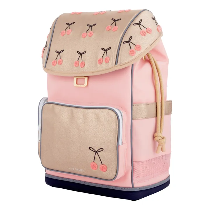 Jeune Premier - Ergomaxx Cherry Pompom Backpack - Gold | Smallable