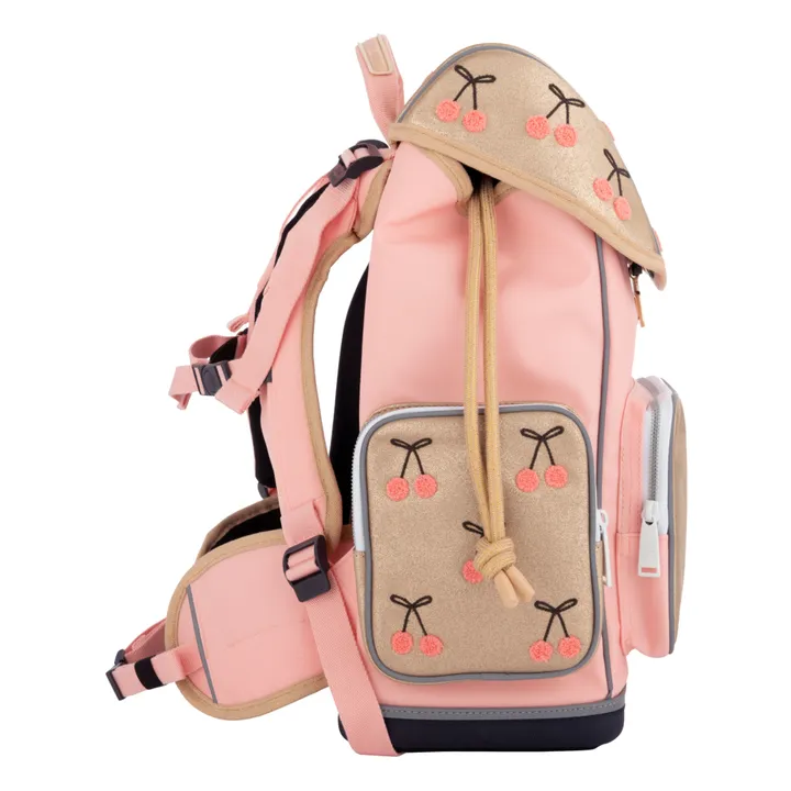 Jeune Premier - Ergomaxx Cherry Pompom Backpack - Gold | Smallable