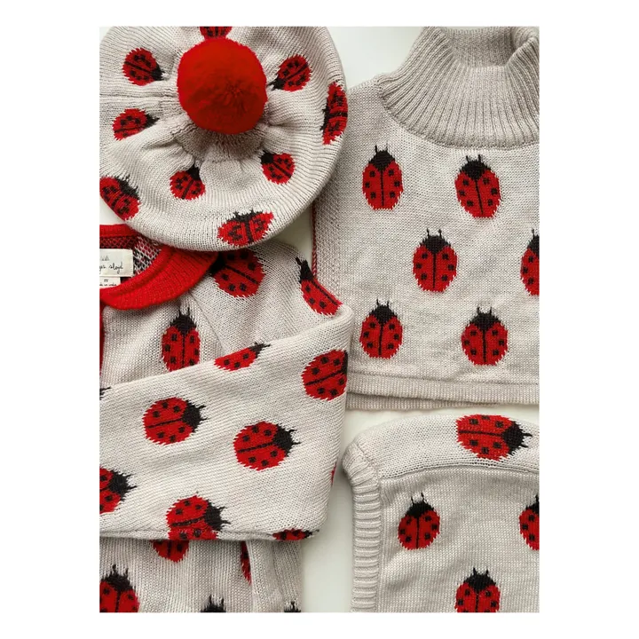 Konges Sløjd - Belou Merino Wool Cardigan - Red | Smallable