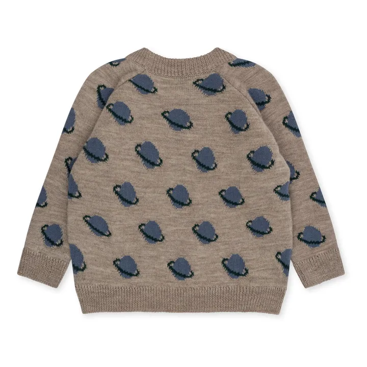 Konges Sløjd - Belou Planets Merino Sweater - Taupe brown | Smallable