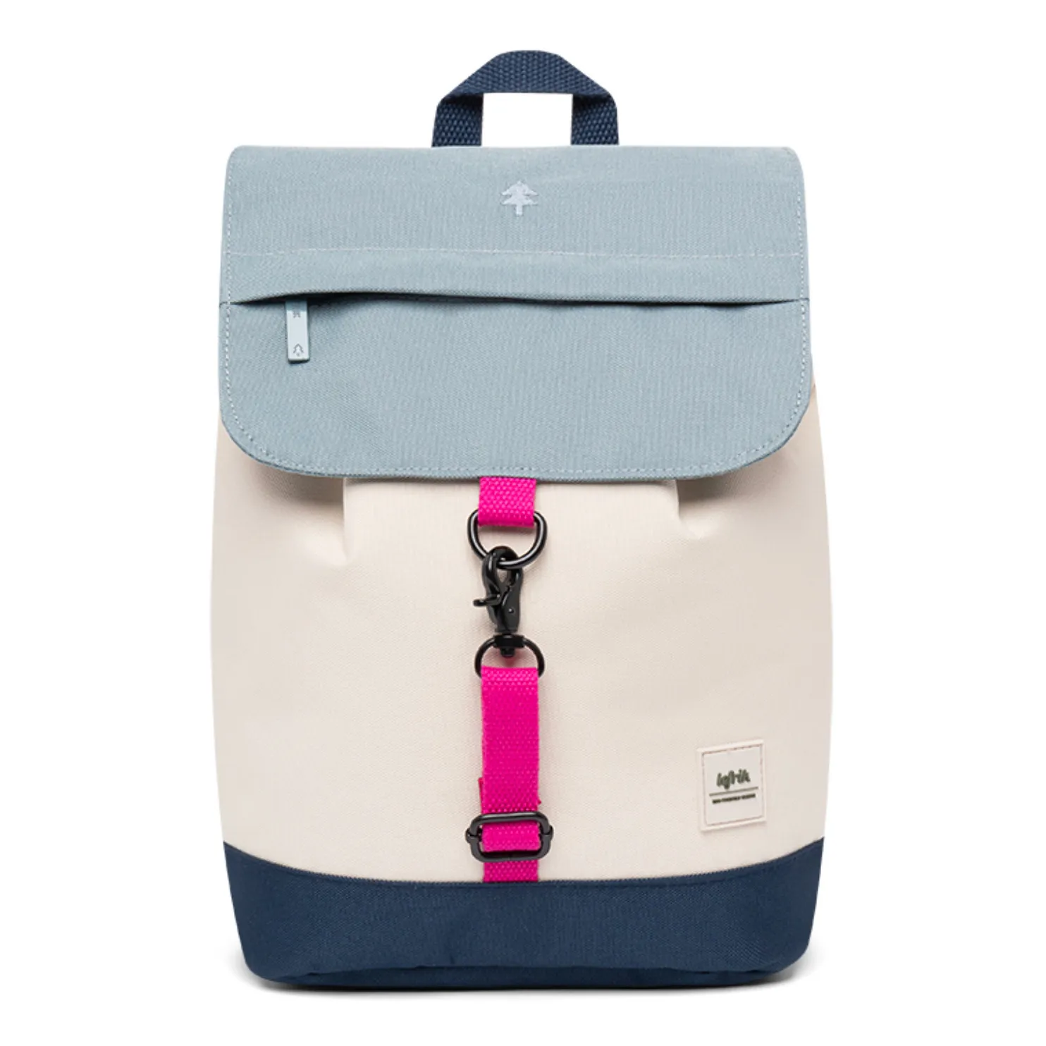 Lefrik - Scout Mini Tricolour Backpack - Ecru | Smallable