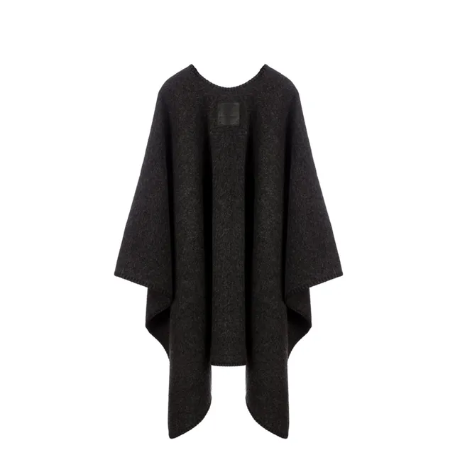Rain Kiss - Checkerboard Rain Cape - Brown | Smallable
