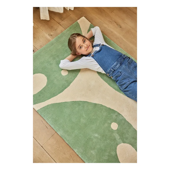 Bleuu-studio - Elephant Rug - Green | Smallable