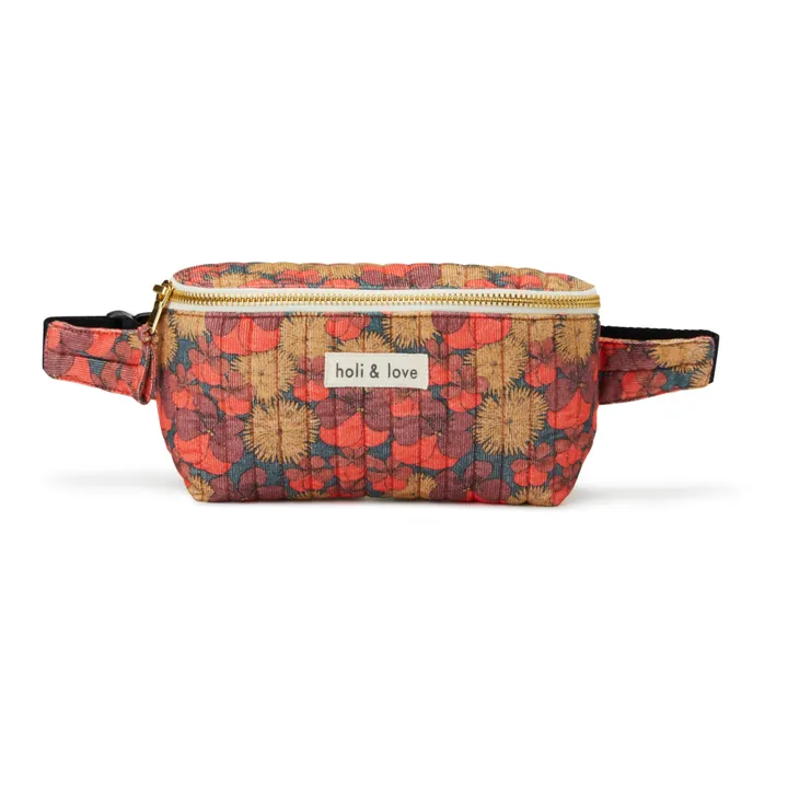 Holi & Love - Quilted Organic Cotton Corduroy Floral Fanny Pack ...