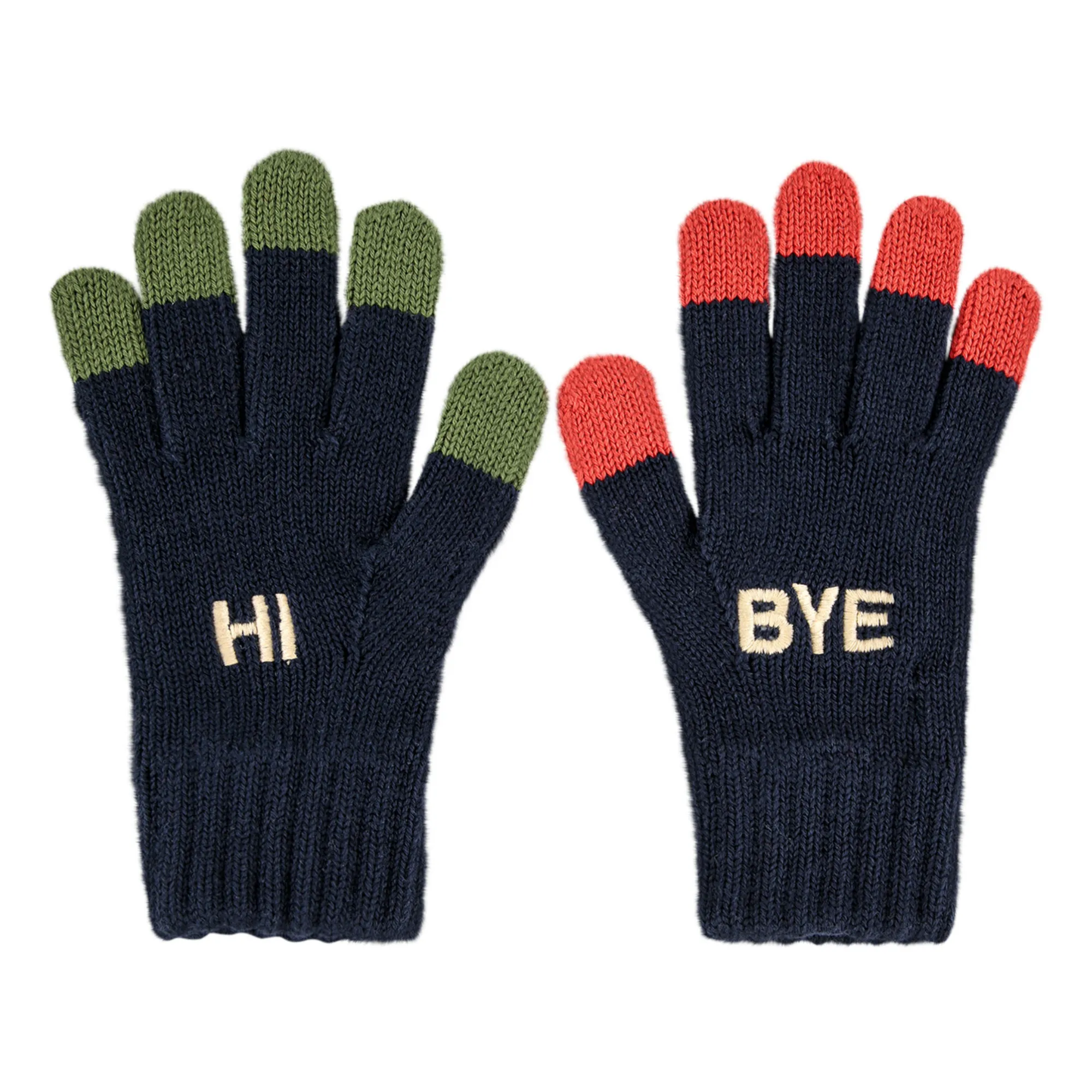 Bobo Choses - Two-coloured gloves - Midnight blue | Smallable