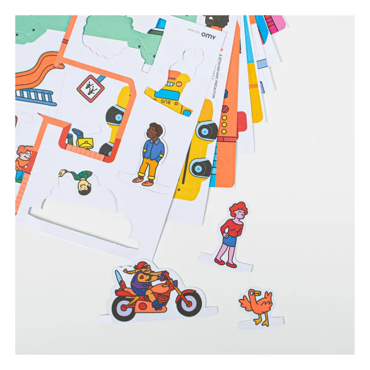 Omy - 3D paper toys - City - Orange | Smallable