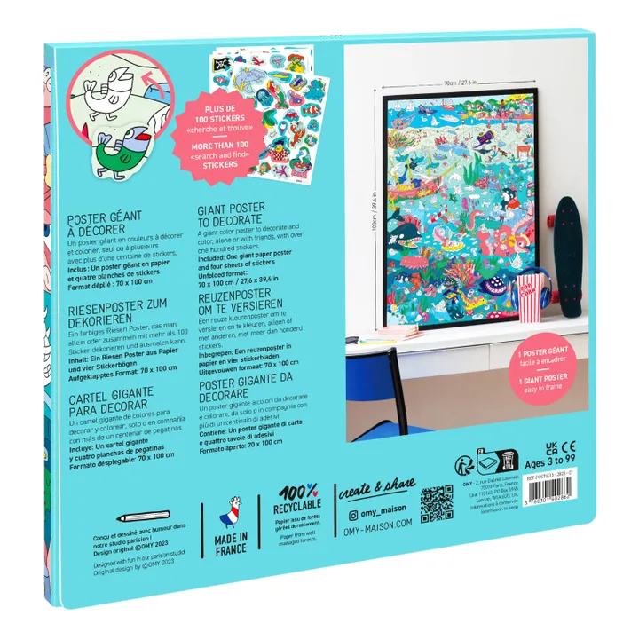 Omy - Poster & stickers - Ocean | Smallable