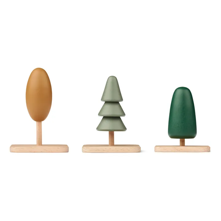 Liewood - Wooden trees - Set of 3 - Faune green mix | Smallable