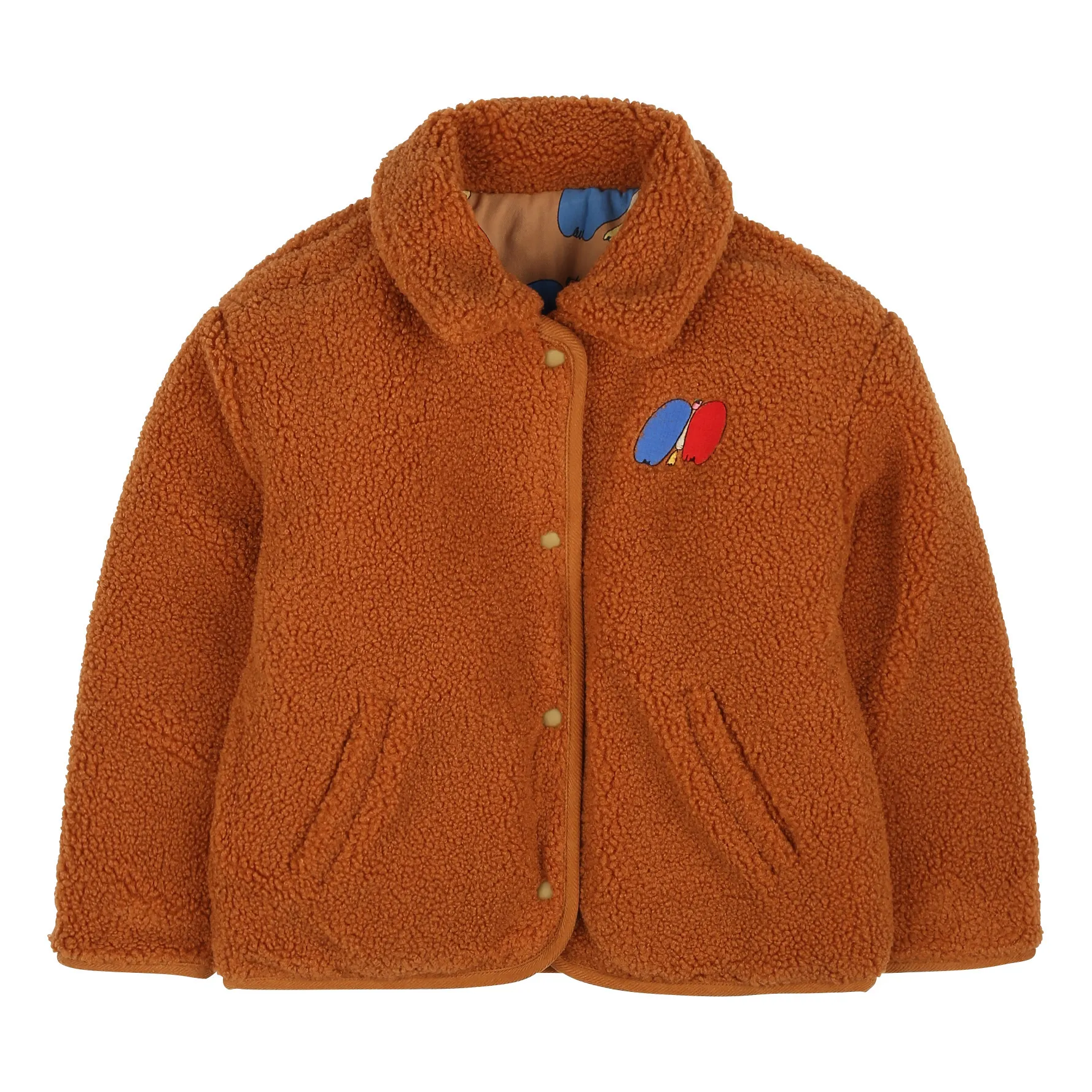 Jelly Mallow - Bird Reversible Jacket - Brown | Smallable