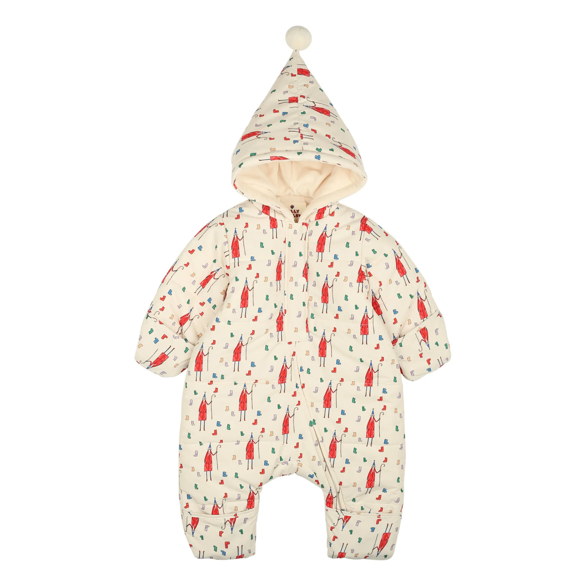 Jelly Mallow - Santa Ski Suit - Cream | Smallable