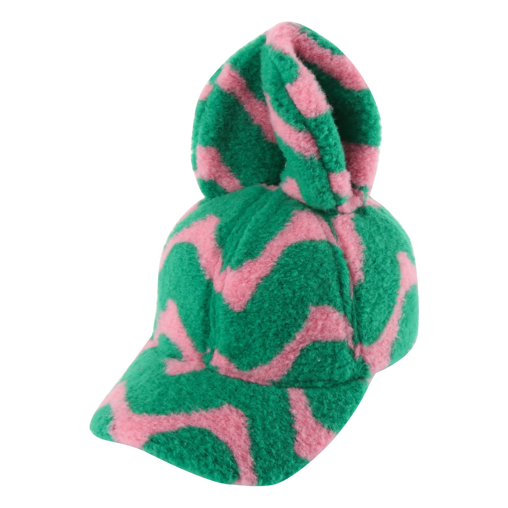 Jelly Mallow - Zigzag Rabbit Ears Cap - Green | Smallable