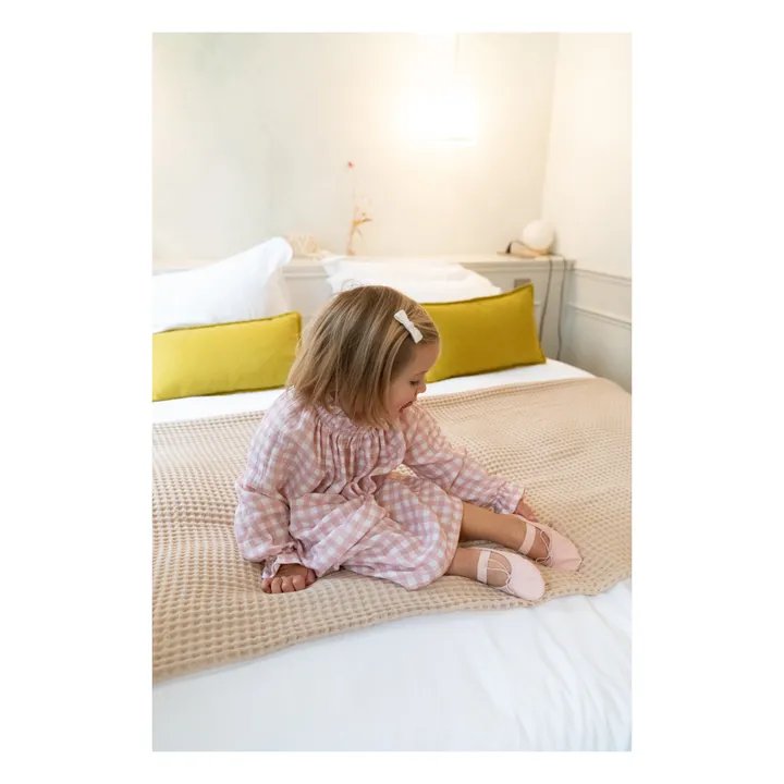 Risu Risu - Robe de Nuit Gaze de Coton Bio Sissi - Rose pâle | Smallable