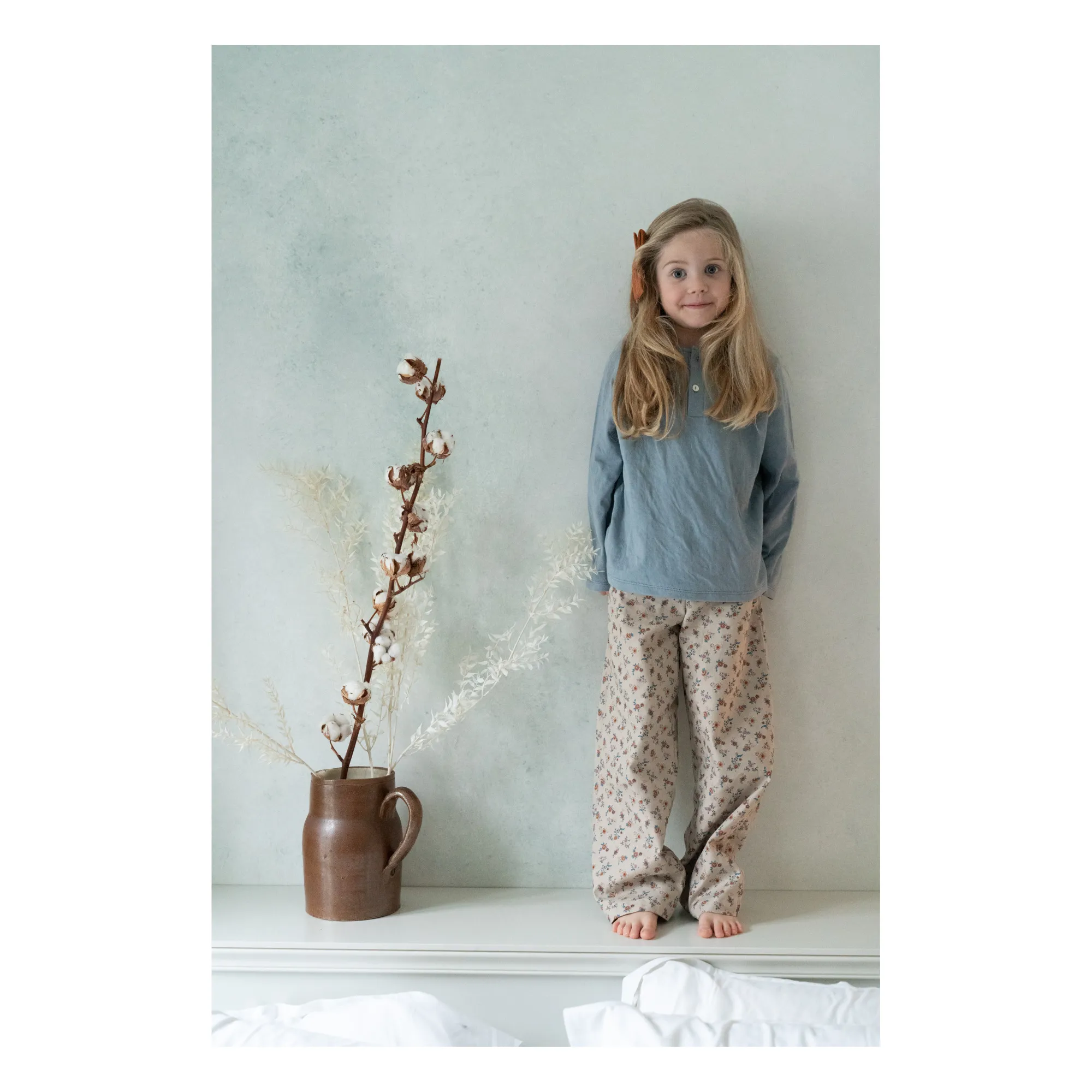 Risu Risu - Quattro organic cotton pyjamas - Beige | Smallable
