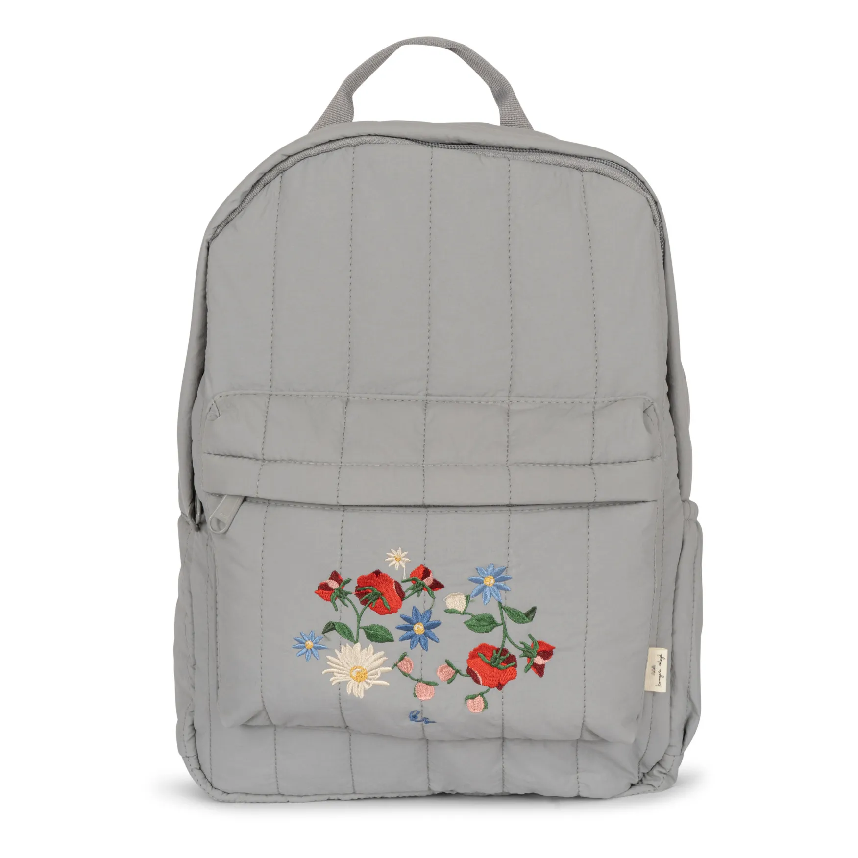 Konges Sløjd - Juno Quilted Flower Backpack - Grey | Smallable