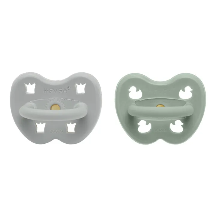 Hevea - Natural Rubber Physiological Pacifiers - Set of 2 - Sage ...