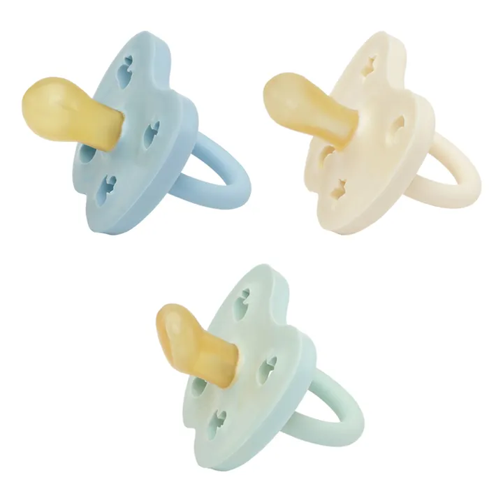 Hevea - Set of 3 Pacifiers Discovery Pack - Light blue | Smallable