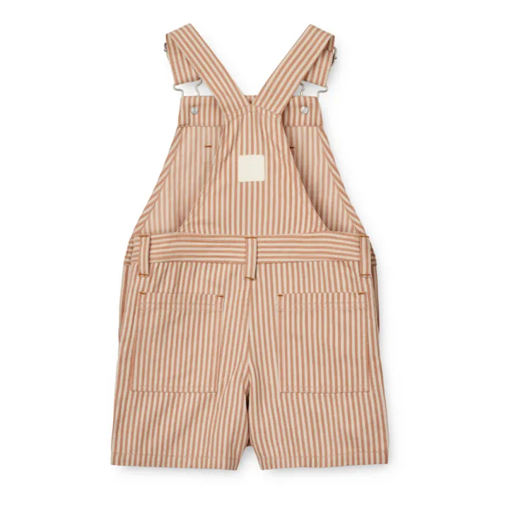 Liewood - Venedict Striped Dungarees - Apricot | Smallable