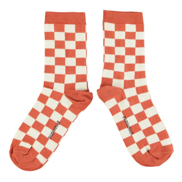 Piupiuchick - Square socks - Terracotta | Smallable