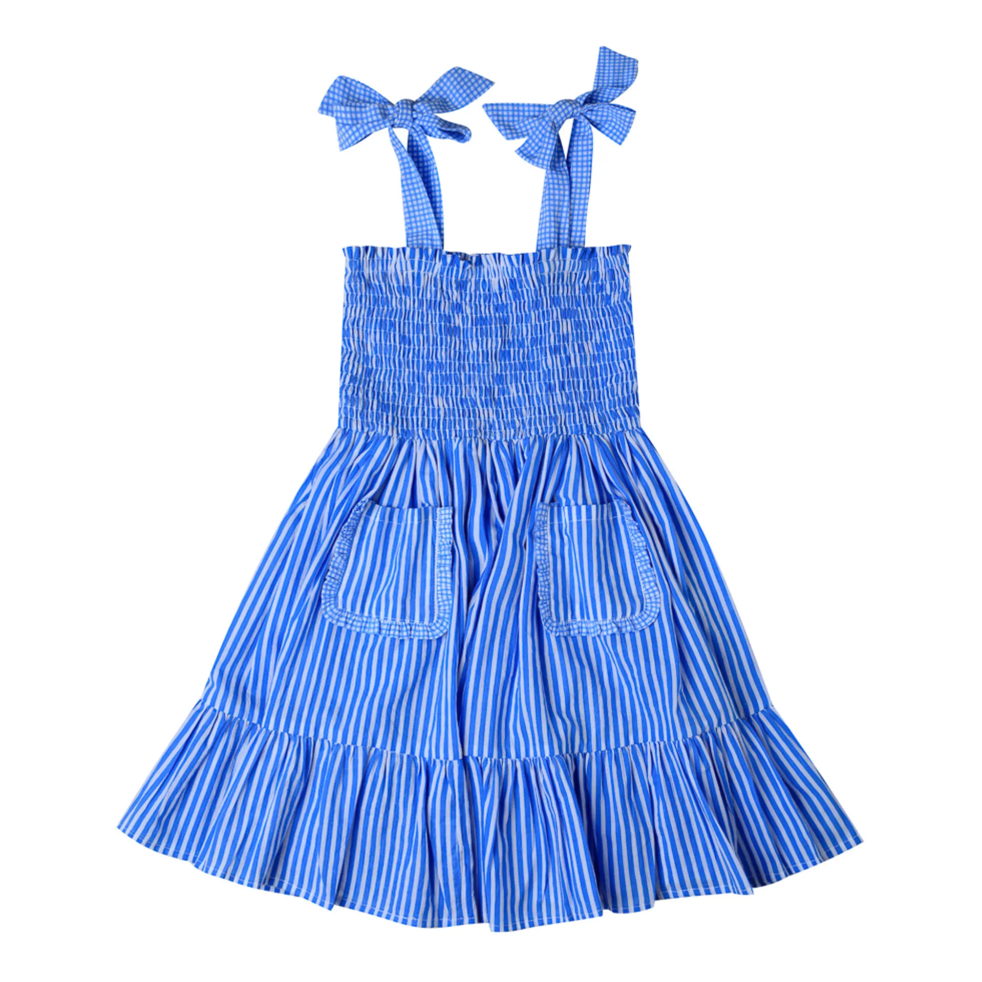 Kidsagogo - Eliza Striped Dress - Blue | Smallable