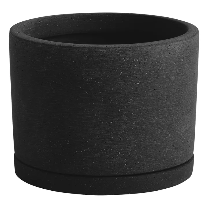 Hay - Cache-pot et soucoupe - Noir | Smallable