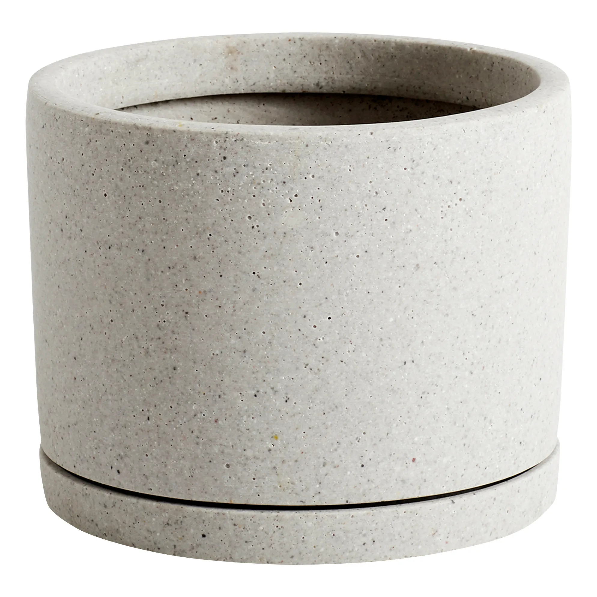 Hay - Cache-pot et soucoupe - Gris clair | Smallable