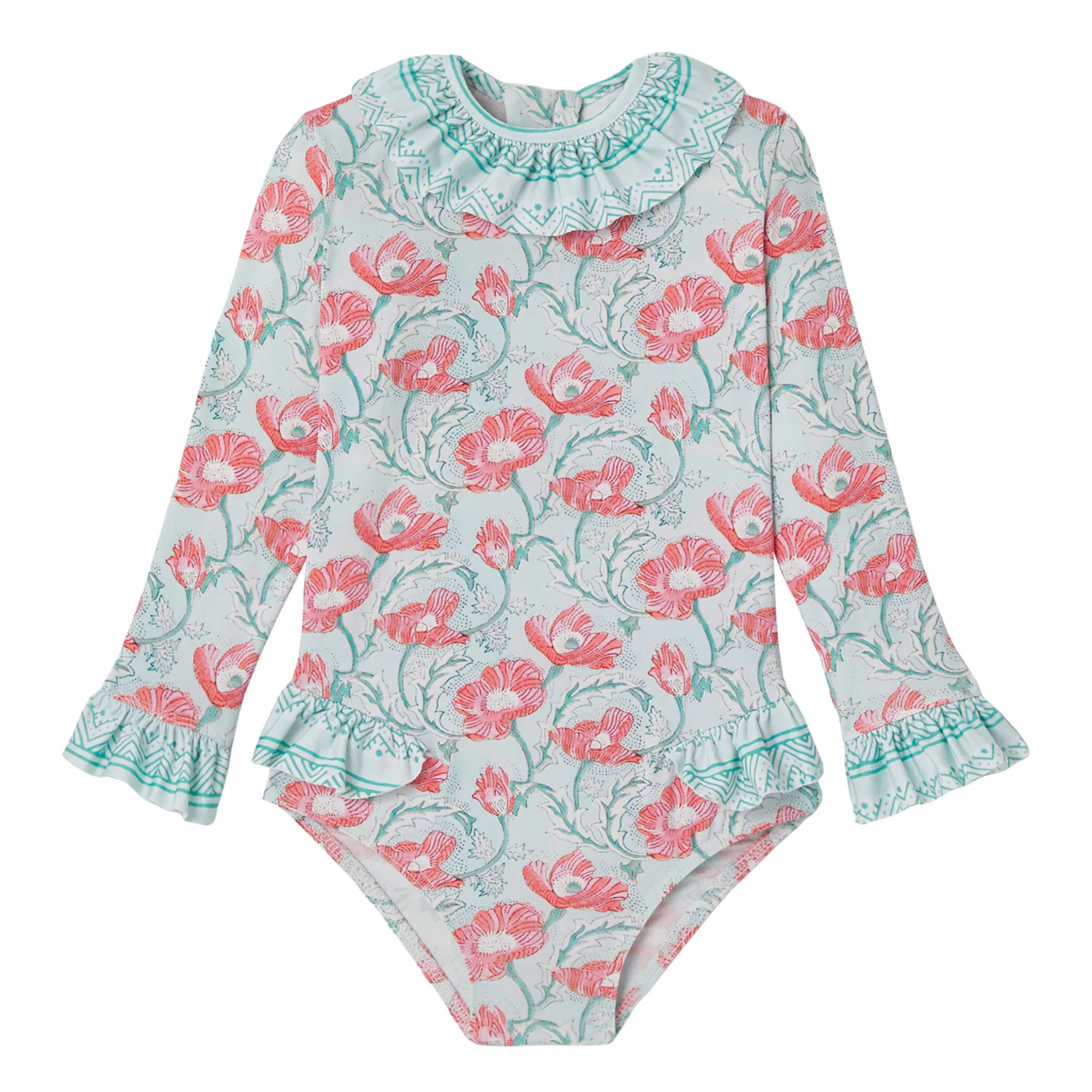 Lison Paris - India Surfer 1-Piece Anti-UV Swimsuit - Blue | Smallable