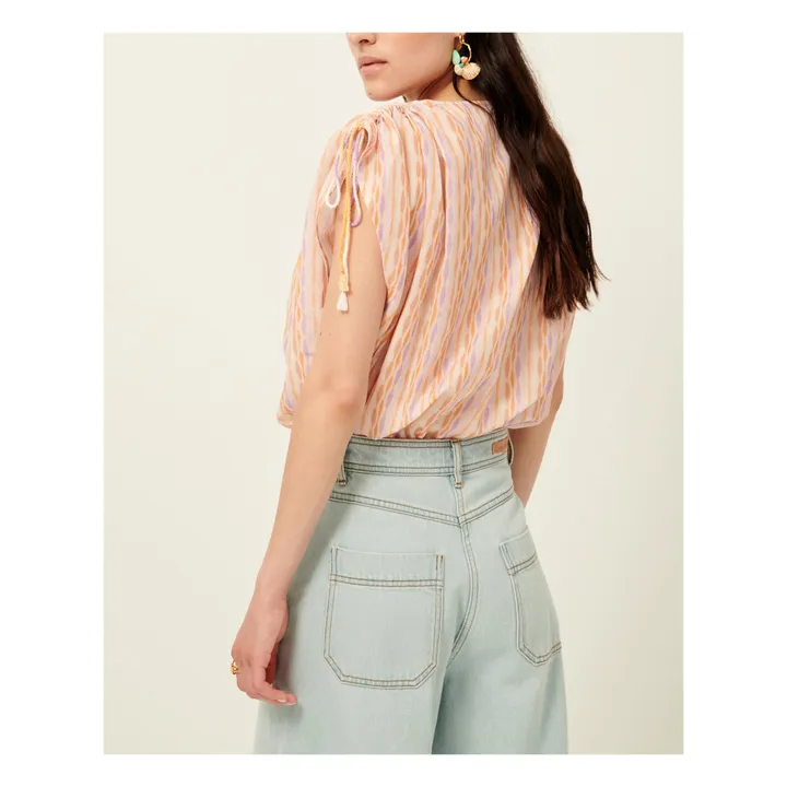 Sessùn - Mani V blouse - Orange | Smallable