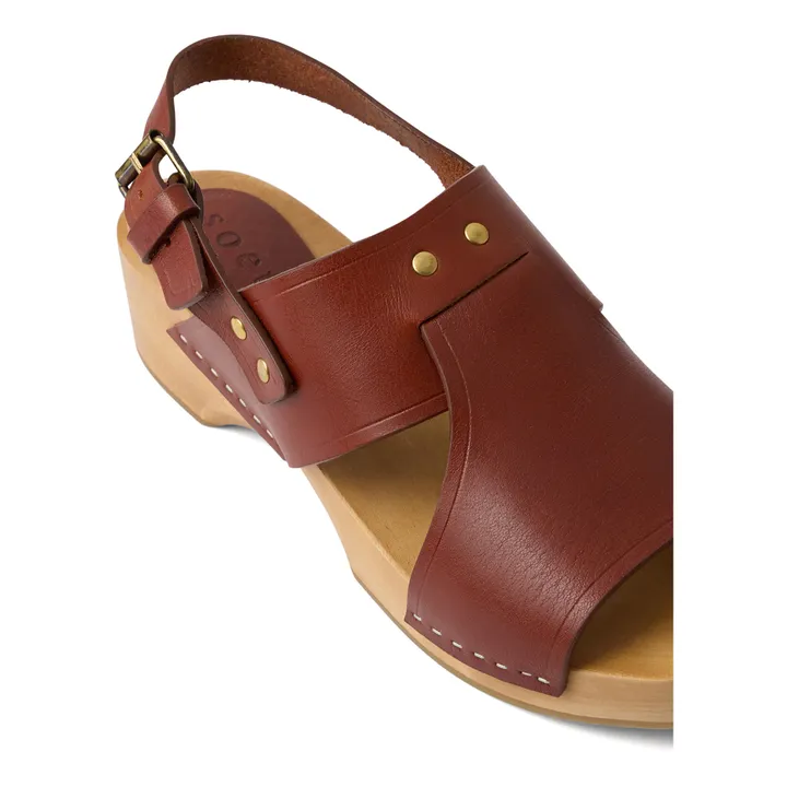 Soeur - Amy Leather sandals - Mahogany | Smallable