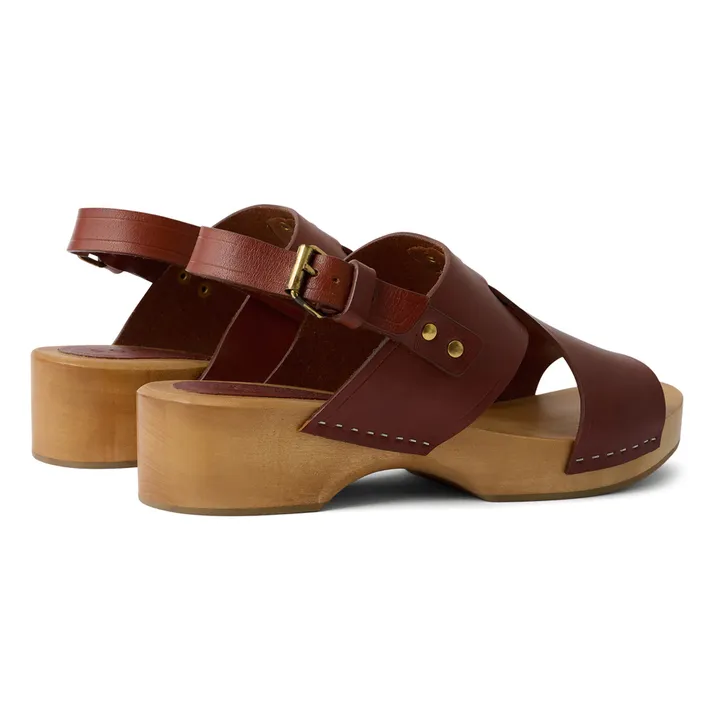 Soeur - Amy Leather sandals - Mahogany | Smallable