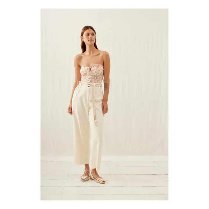 Louise Misha - Abuela Cotton and Linen Trousers - Women's Collection ...