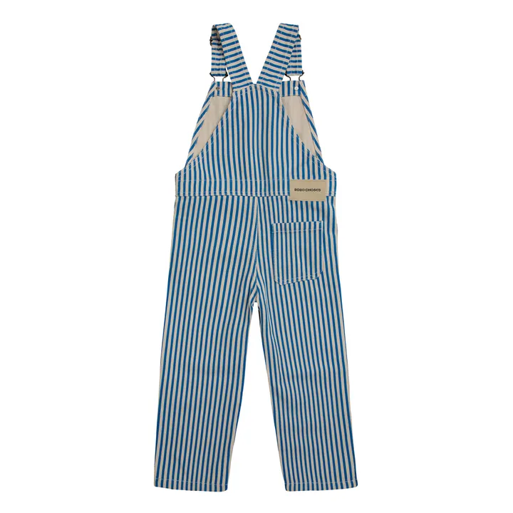 Bobo Choses - Circle striped overalls - Blue | Smallable
