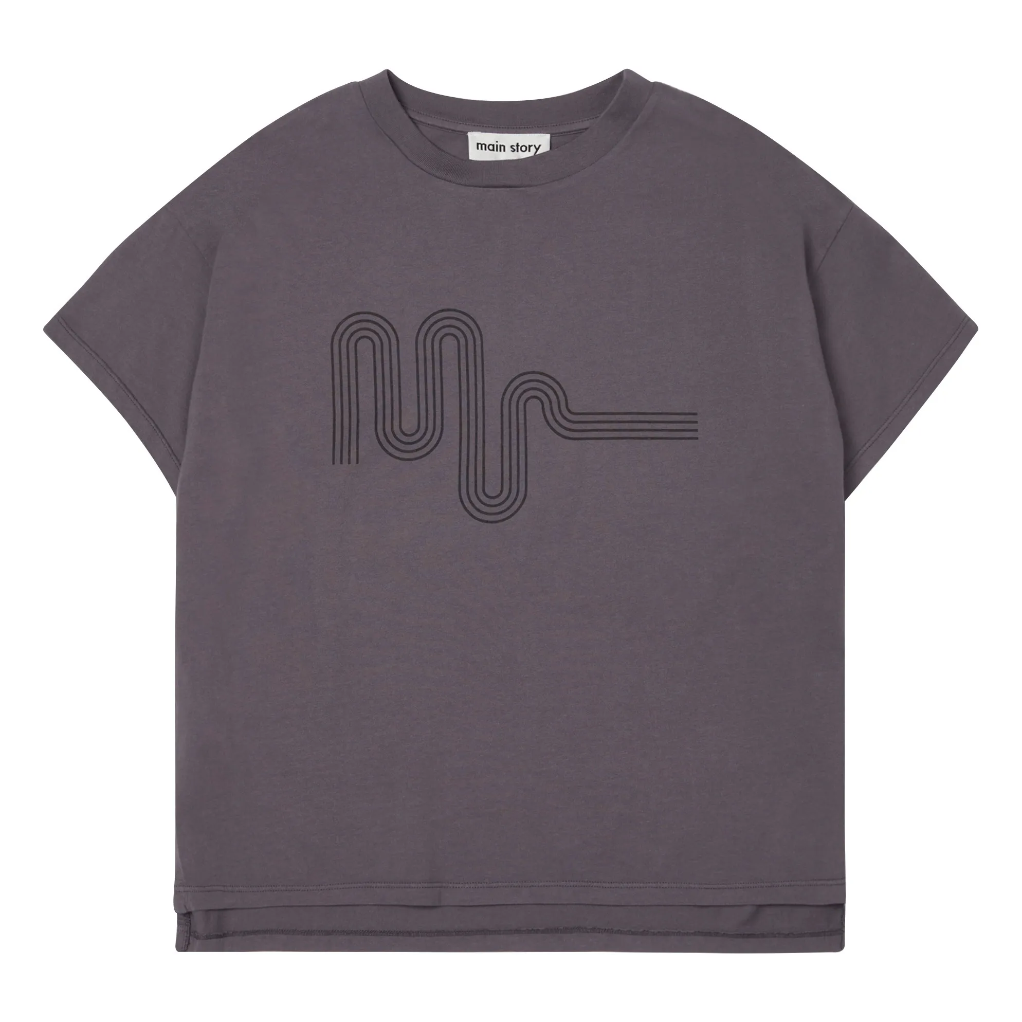Main Story - Oversize Monogram Logo T-shirt - Charcoal grey | Smallable