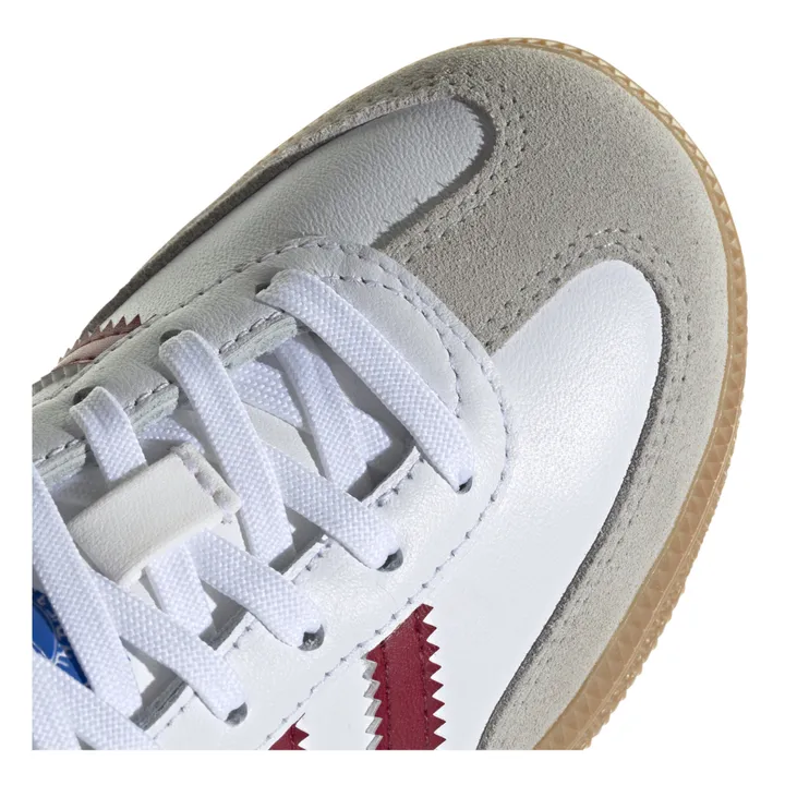 Adidas - Samba Sneakers Lace-up Rubber Sole - Red | Smallable