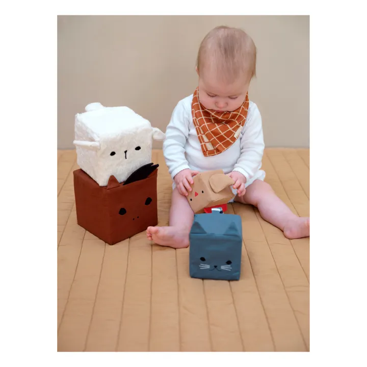 Fabelab - Fabric stacking tower - Farm animals | Smallable