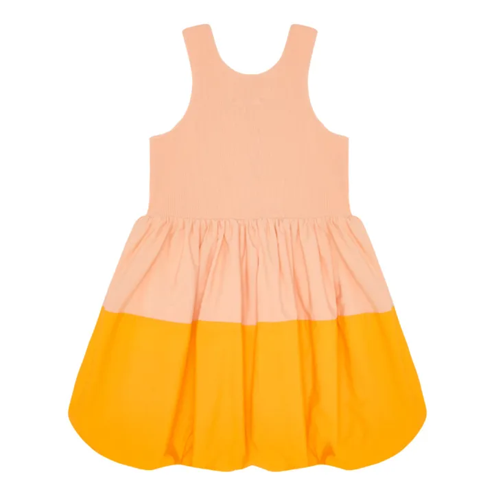 The Middle Daughter - Colorblock Ballon dress - Peach | Smallable