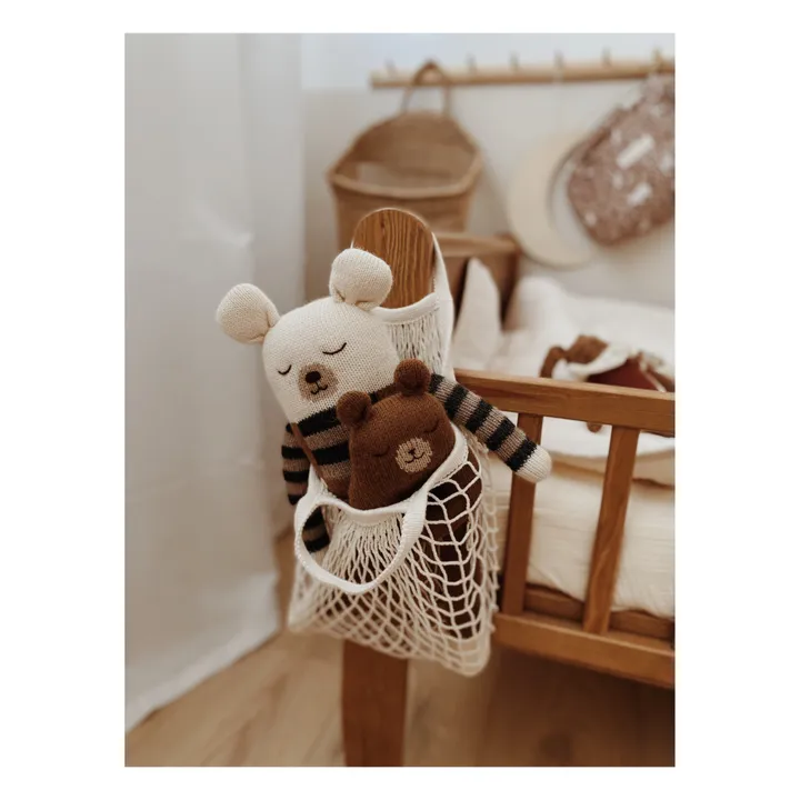 Main Sauvage - Teddy Bear Rattle - Brown | Smallable
