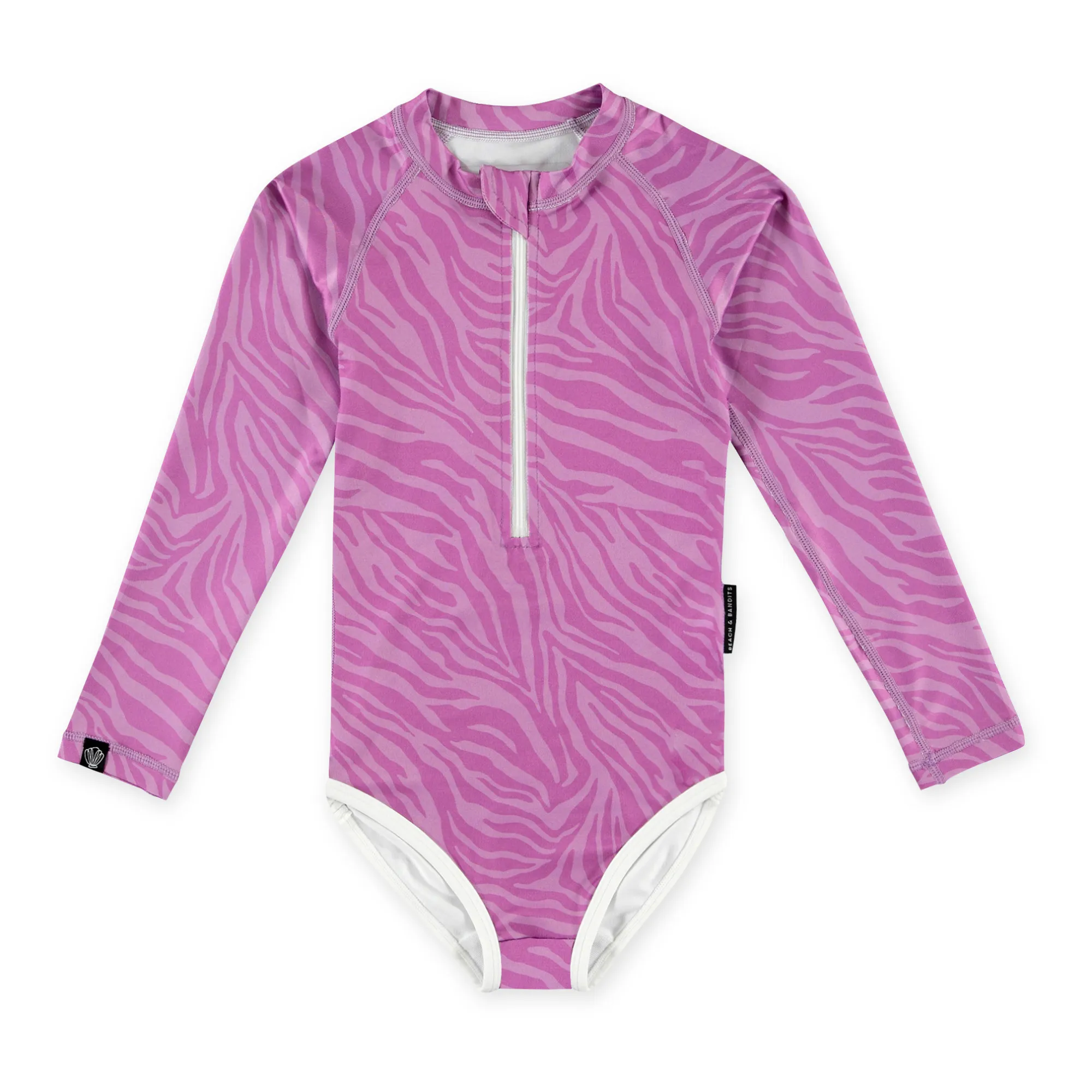 Beach & Bandits - Purple Shade UV Protection 1-Piece Swimsuit - Purple ...