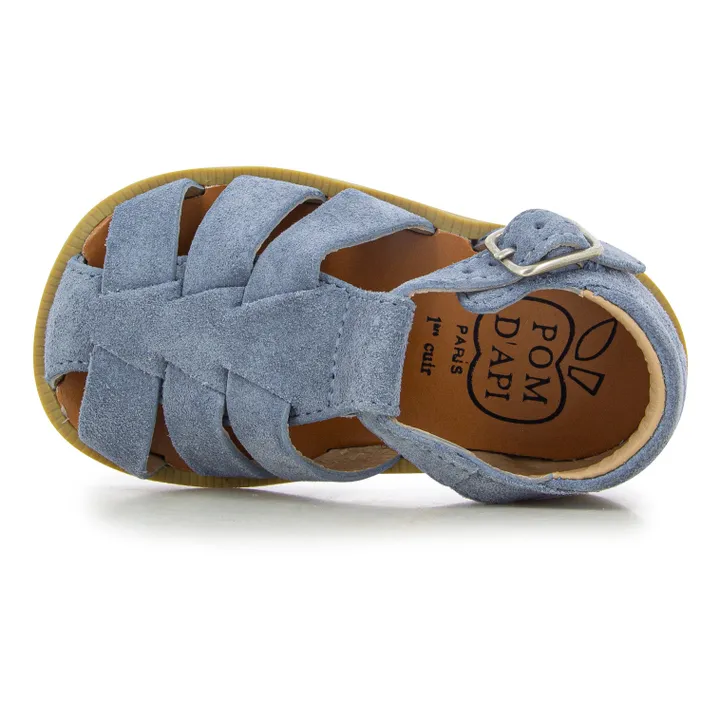 Pom d'Api - Poppy Daddy sandals - Blue | Smallable
