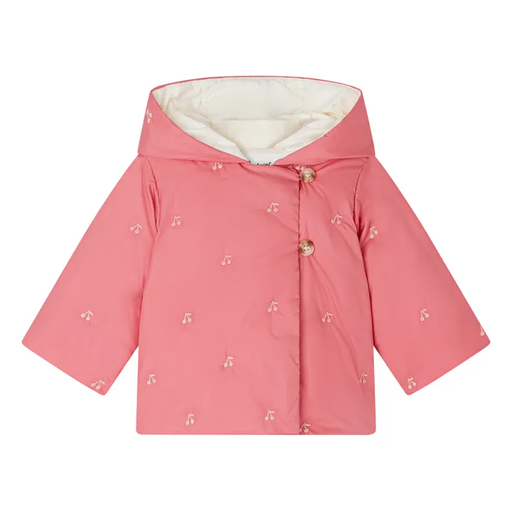Bonpoint - Cerises Bonno Quilted Jacket - Pink | Smallable