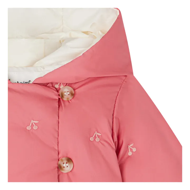 Bonpoint - Cerises Bonno Quilted Jacket - Pink | Smallable