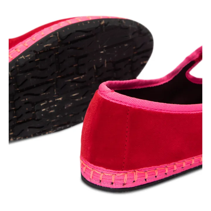 Flabelus - Ballerinas Slippers Aurelie Velours - Red | Smallable