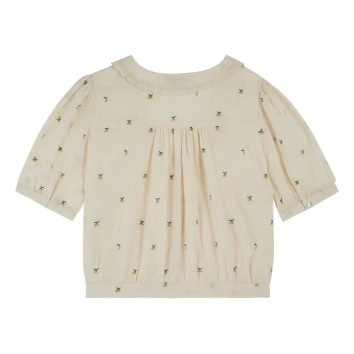 Emile et Ida - Zoba Embroidered Blouse - Women's Collection - Ecru ...