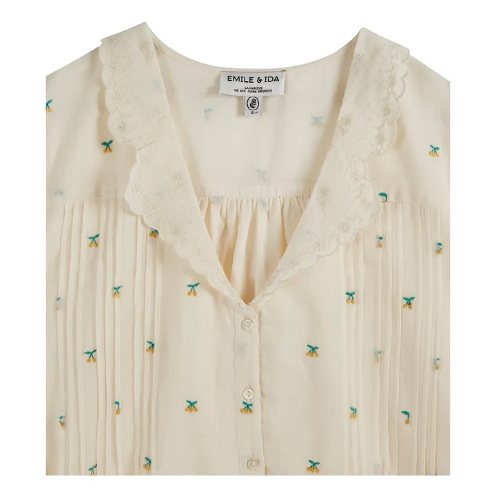 Emile et Ida - Zoba Embroidered Blouse - Women's Collection - Ecru ...