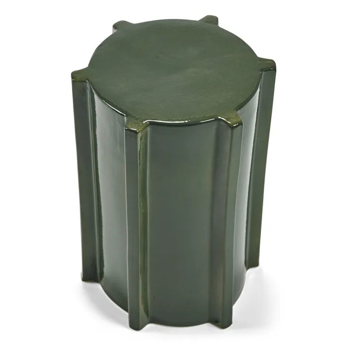 Serax - Pawn stoneware side table, Marie Michielssen - Green | Smallable