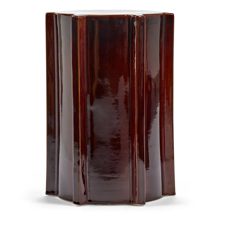 Serax - Pawn stoneware side table, Marie Michielssen - Rouge Brun ...