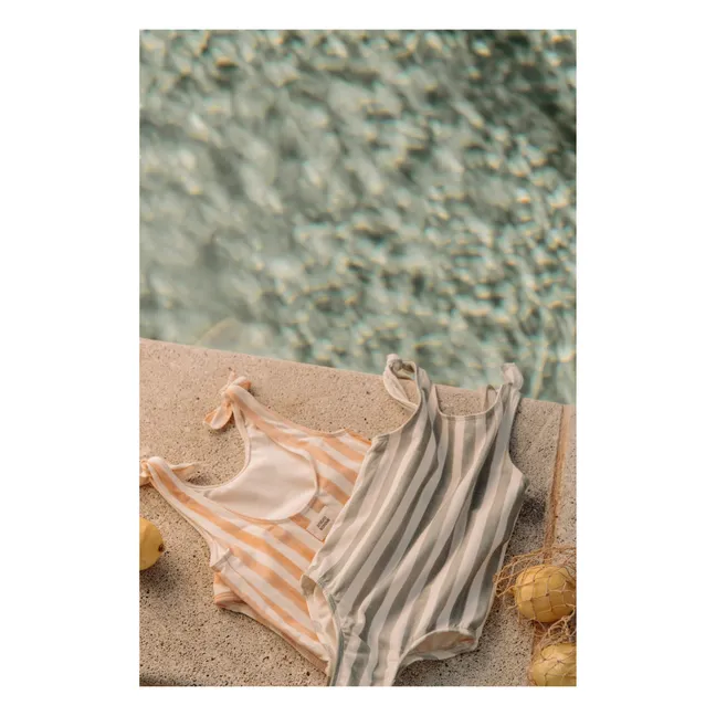 Studio Bohème - Roberta 1-piece striped swimsuit - Pink | Smallable