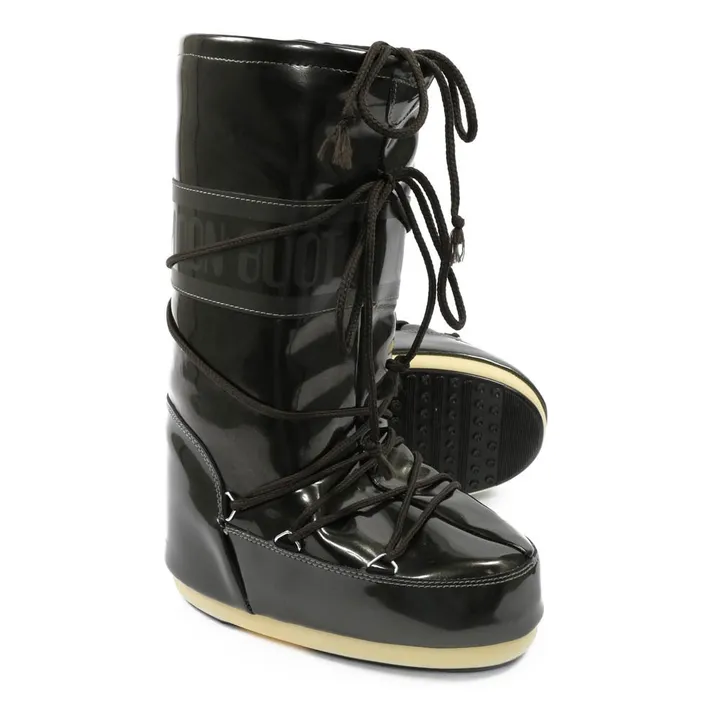 Moon Boots Vinyl Black🍡Moon Boot Moon Boot Vinyl Met Schwarz Smallable