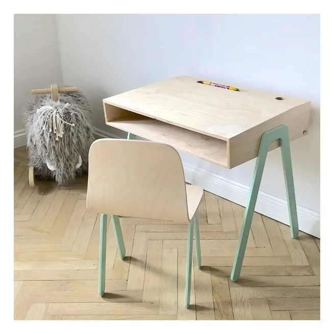 In2Wood - Kids' Desk - Mint Green | Smallable